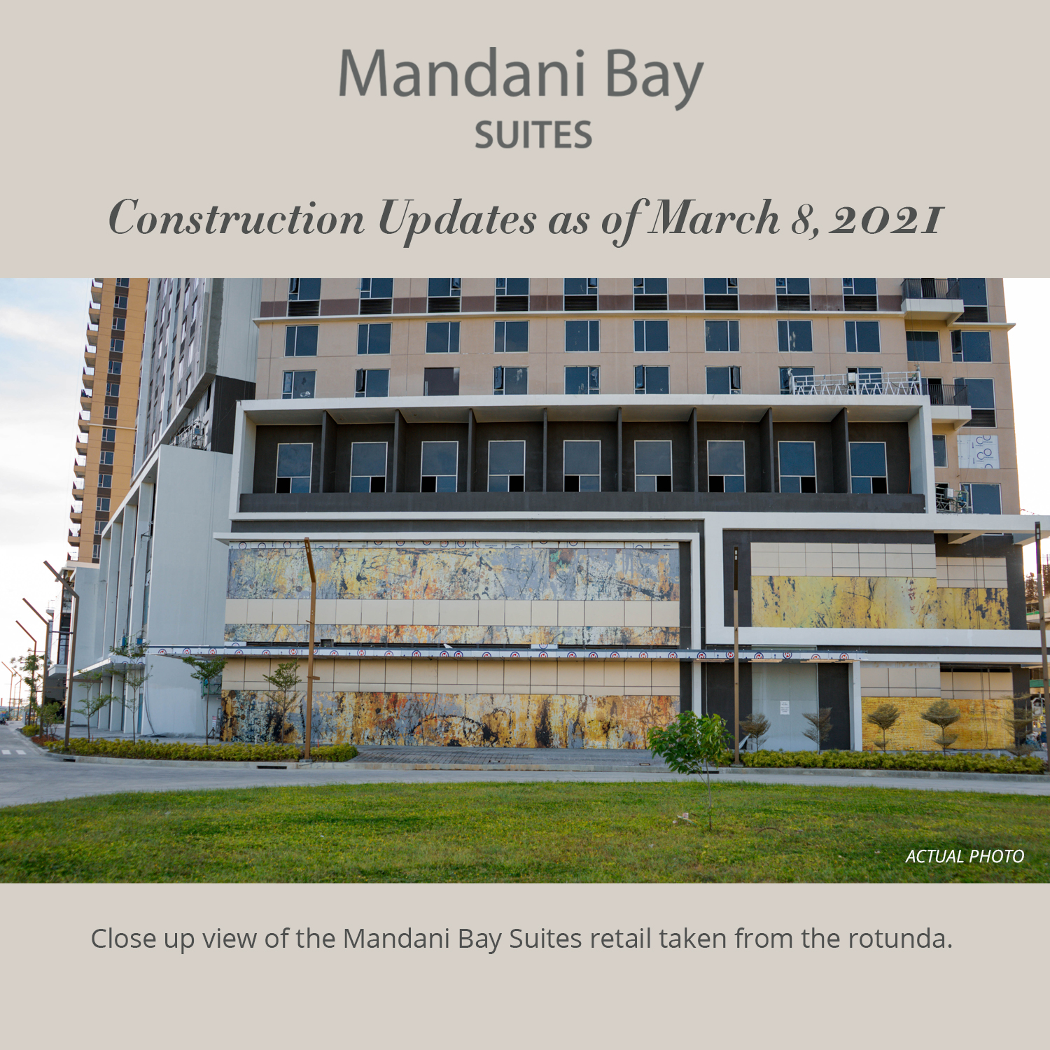 Mandani Bay Suites Construction Updates As Of March 8, 2021